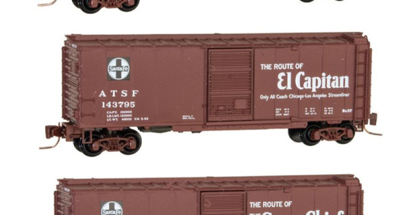 Micro Trains | Z Scale - ATSF 'Slogan' 5-Pack