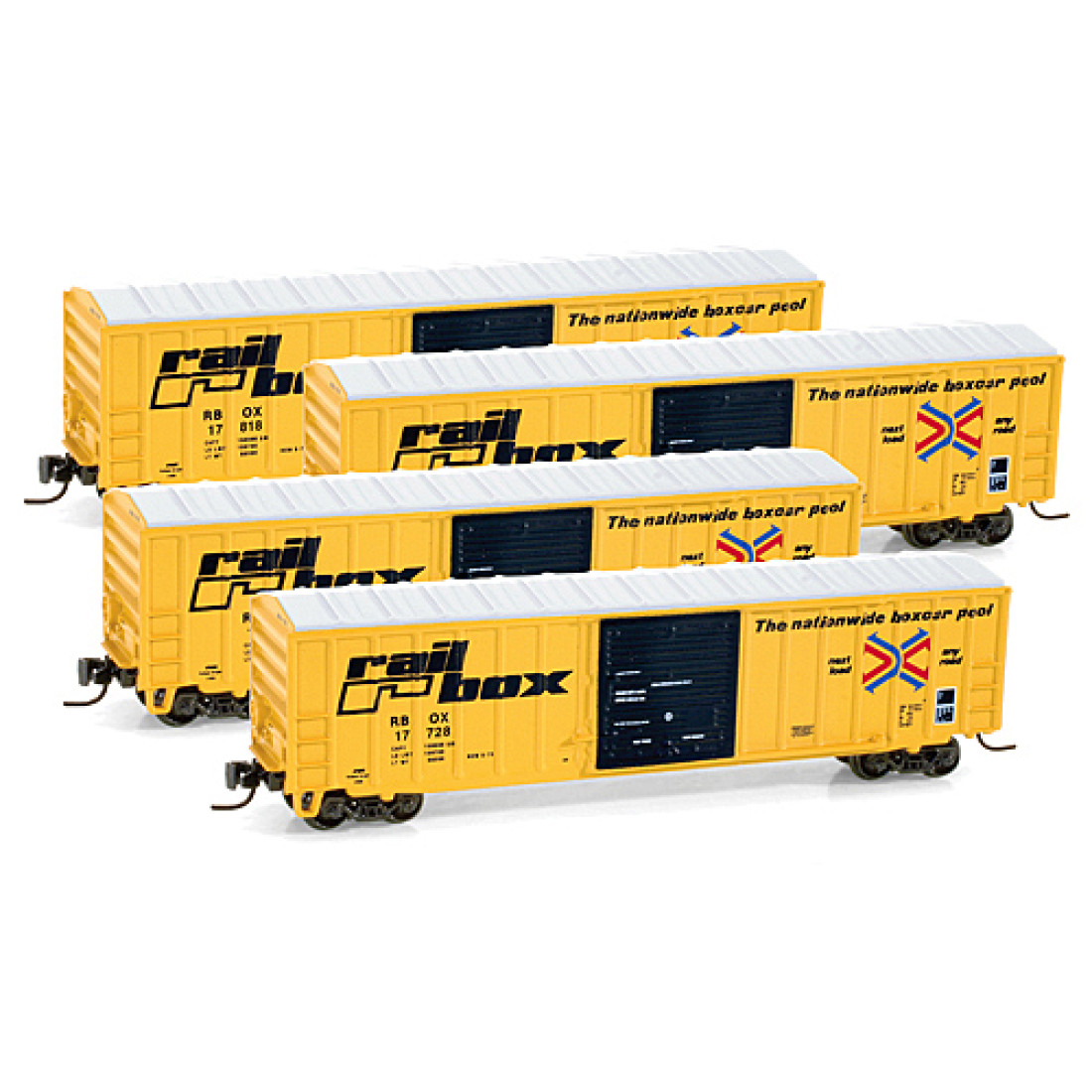 Micro Trains | Z Scale - Railbox 4-Car Runner Pack