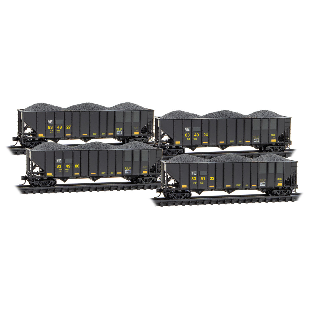 Micro Trains | N Scale -Wheeling & Lake Erie/ex-CSX® 4-Car Runner Pack #235