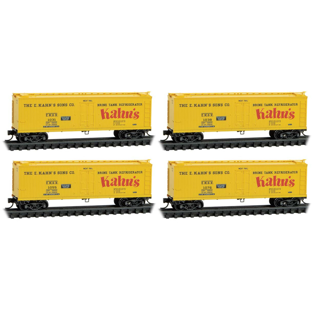 Micro-Trains | N Scale - E. Kahn’s Sons Co. 4-Car Runner Pack #238
