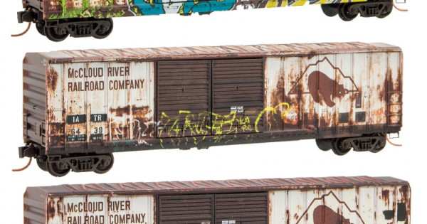 Micro Trains | N Scale - McCloud River Weathered 3-Pack