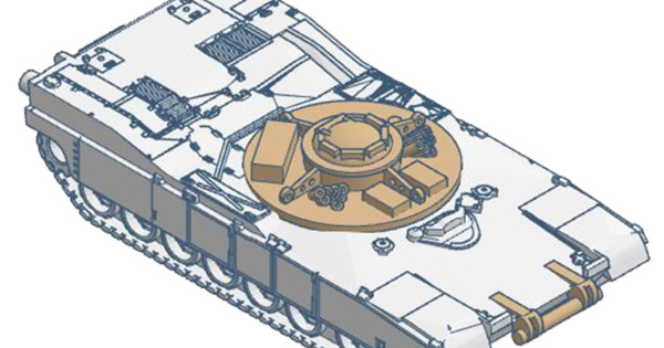 M1 Abrams Tank M1 Panther Mine Clearing Vehicle - 2pk - Rel. 12/21